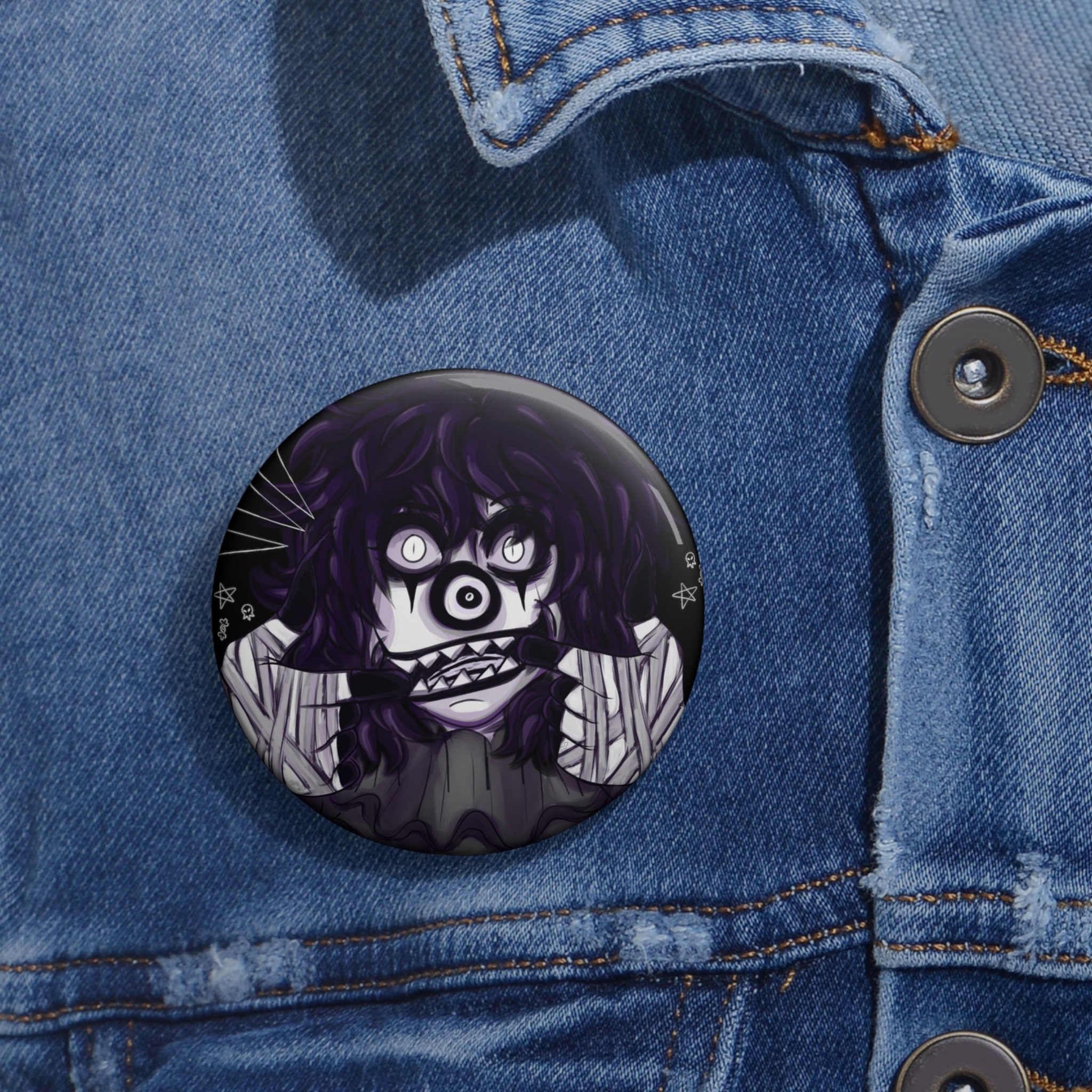 Laughing Jack Creepypasta Custom Pin Buttons - Etsy