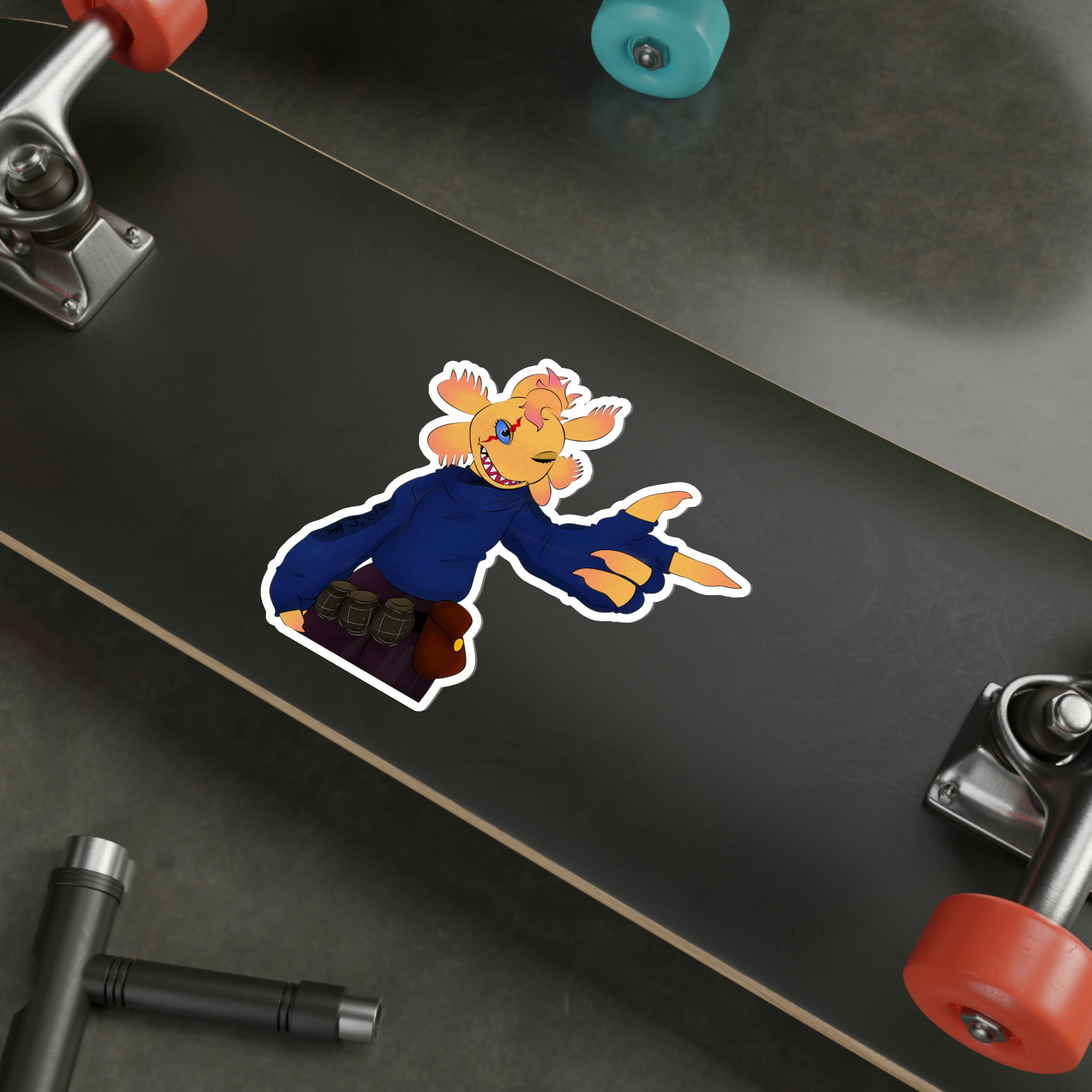 Axol SMG4 With Scar Die-cut Stickers - Etsy