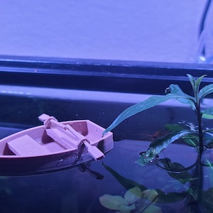 Miniature Row Boat for Aquariums - Etsy