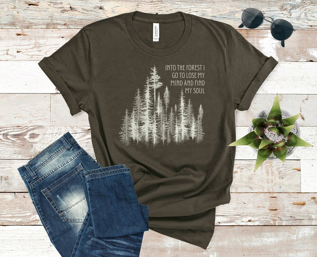 Into the Forest Graphic Tee: Nature Lover Unisex Shirt - Etsy