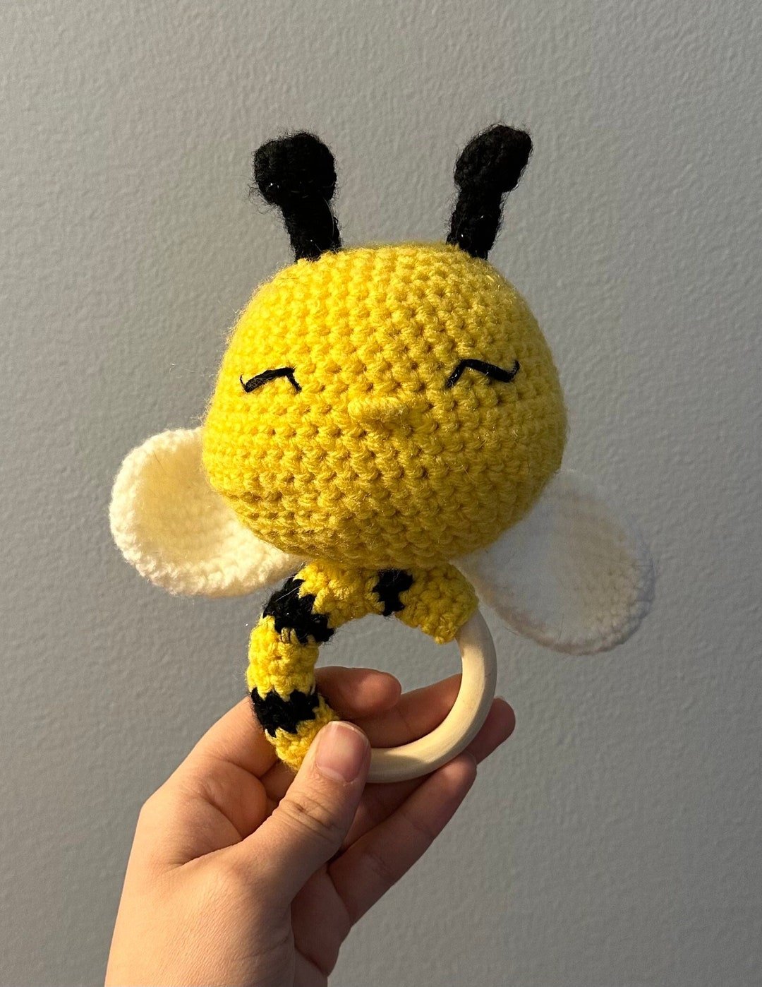 Cute Bumble Bee Rattle and Lovey - Etsy