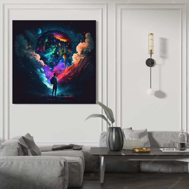 Cosmic Contemplation Printable Wall Art - Etsy