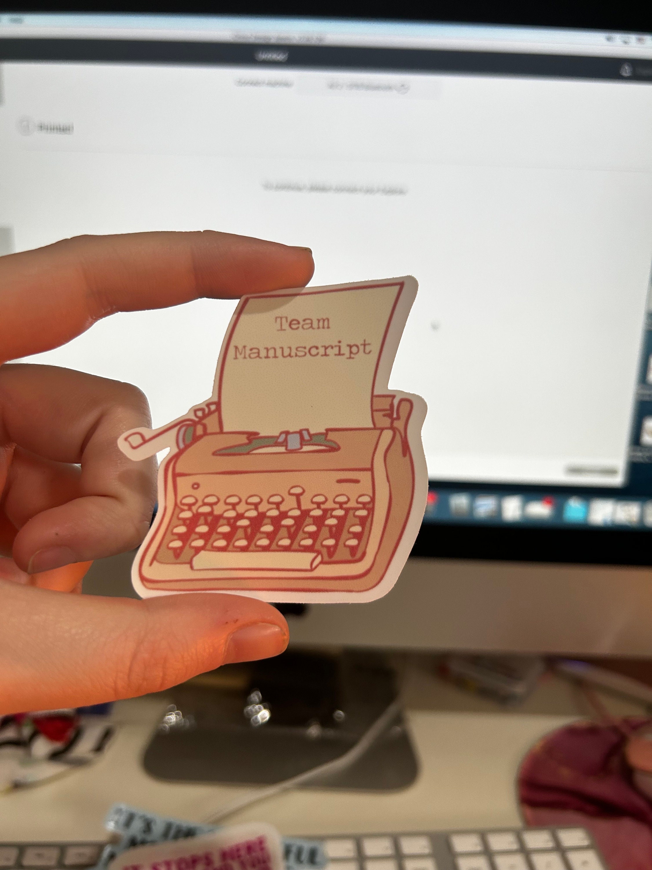 Team Manuscript Verity Sticker - Etsy