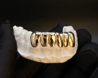 Handmade Custom Permanent Cut Dental Gold Frame Grillz - Etsy