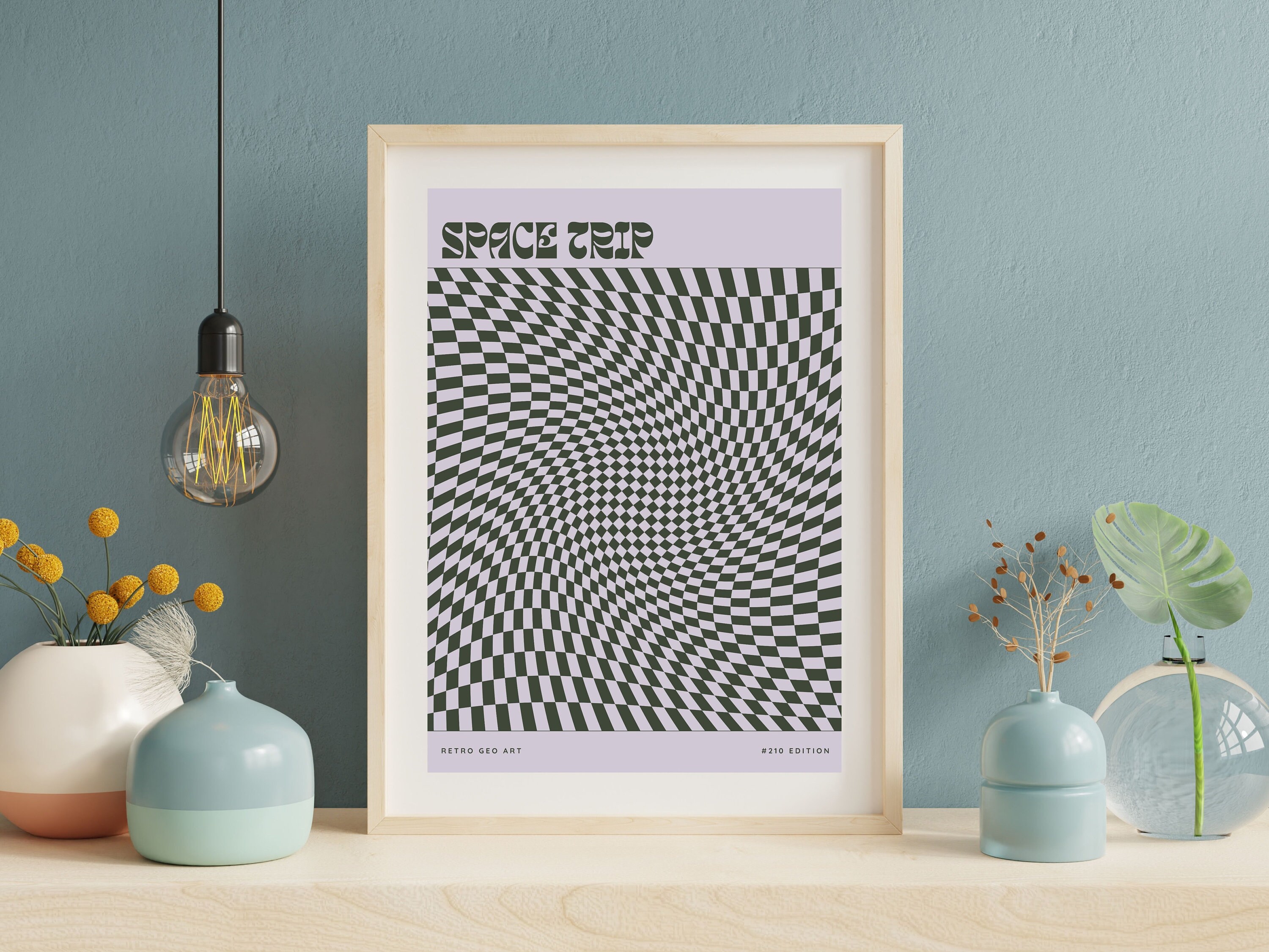 Retro Geo-art Posters, Gallery Art Prints, Colorful Wall Art, Instant ...
