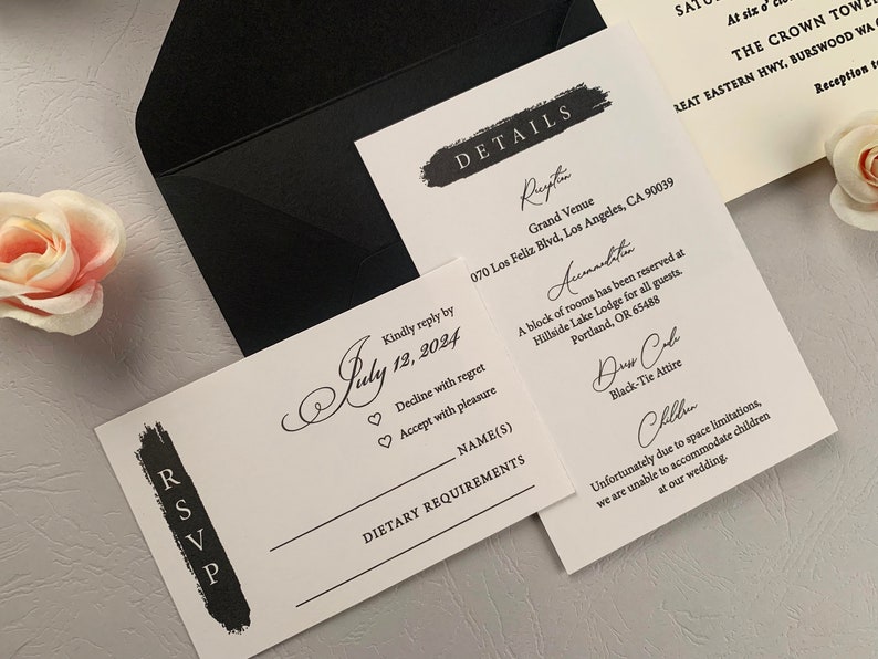 LETTER PRESS Wedding Inivitation Suite Embossed Wedding - Etsy