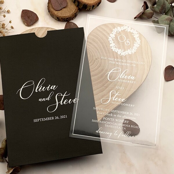 Luxury Acrylic Invitation - Etsy