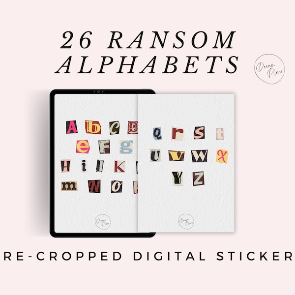 Digital Alphabet - Etsy
