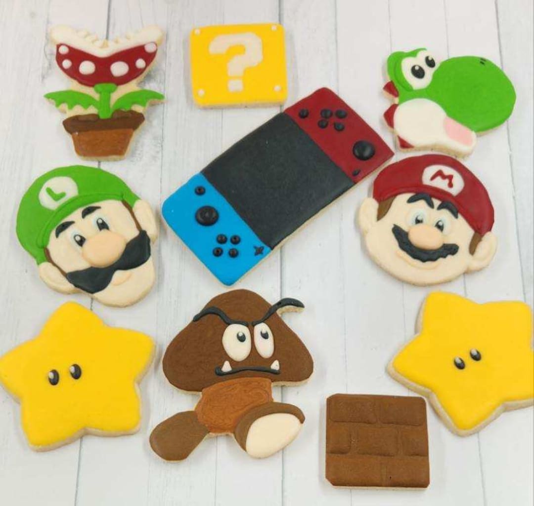 Mario Sugar Cookies - Etsy