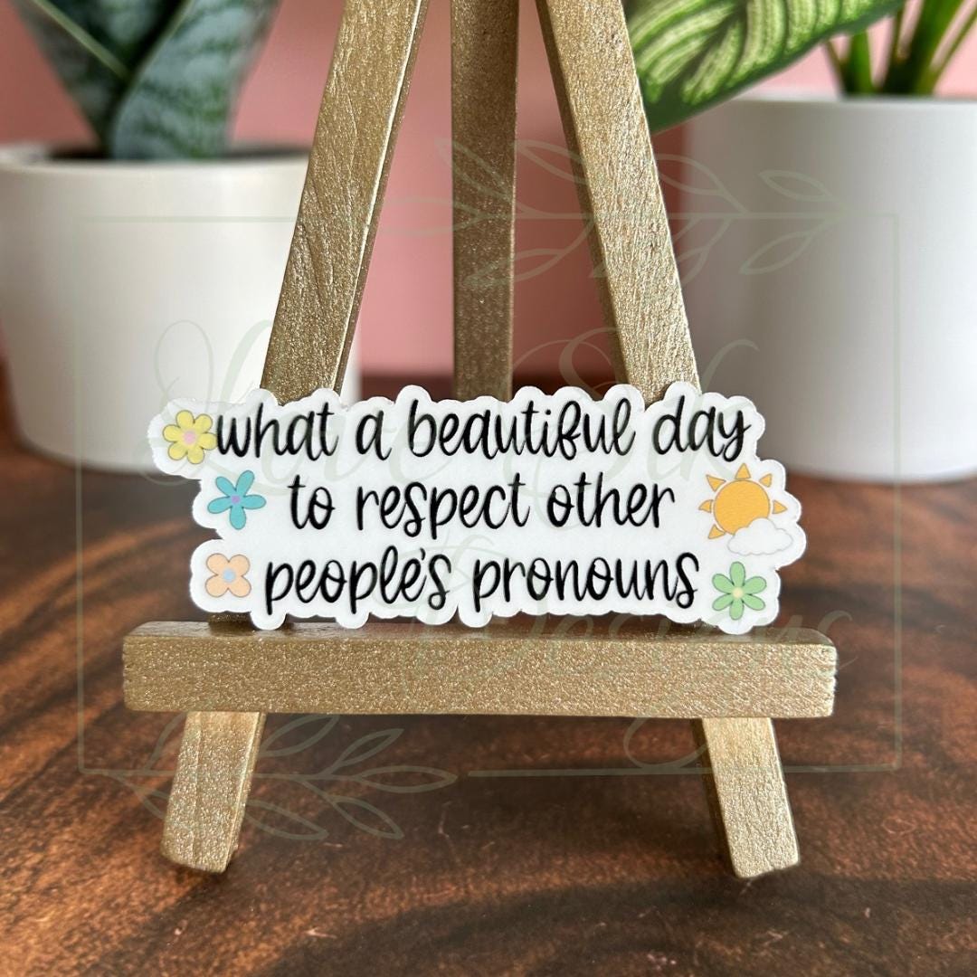 Respect People’s Pronouns, Pride Sticker, Ally Stickers, Pride Month ...