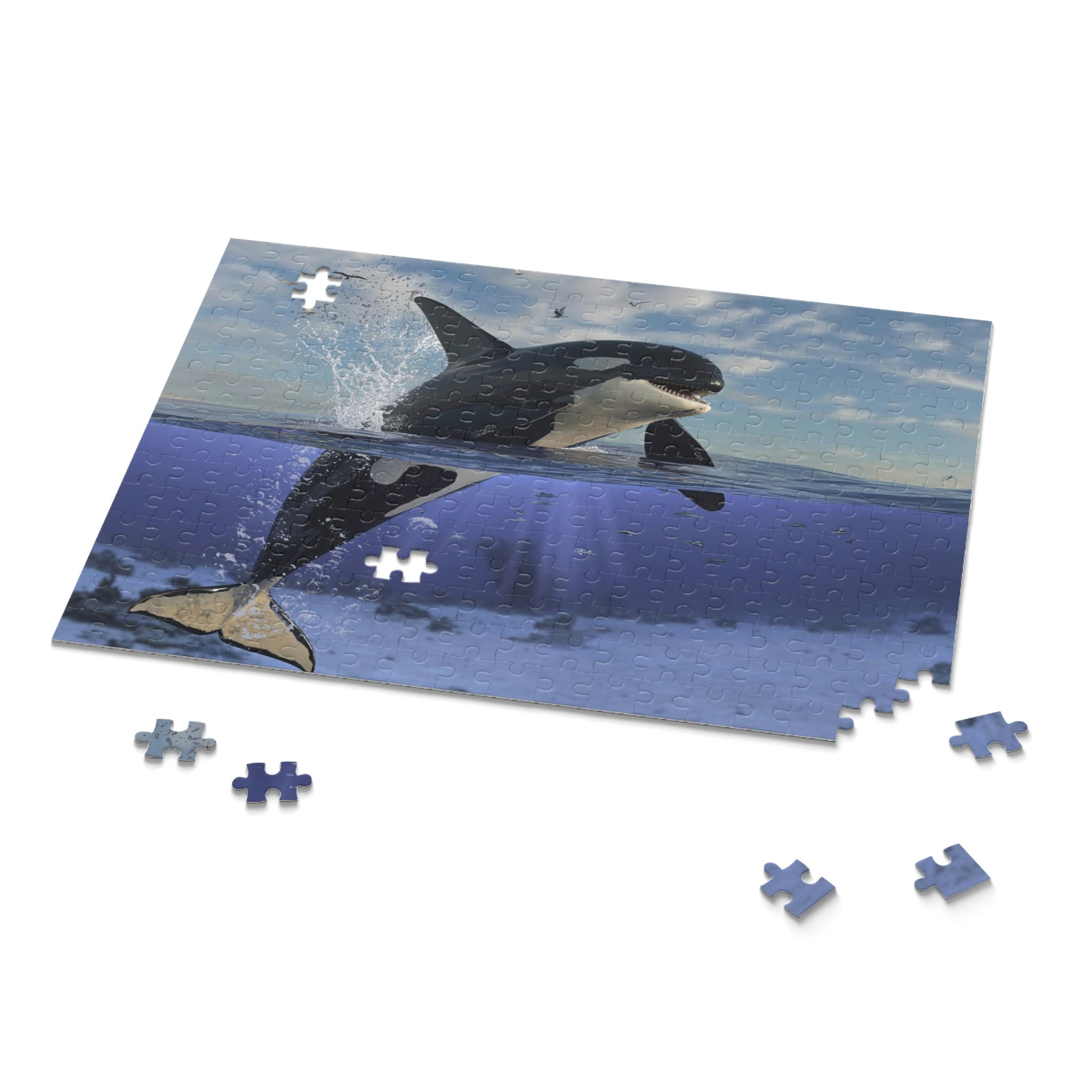 Orca killer Whale Puzzle Toy 120, 252, 500-piece - Etsy