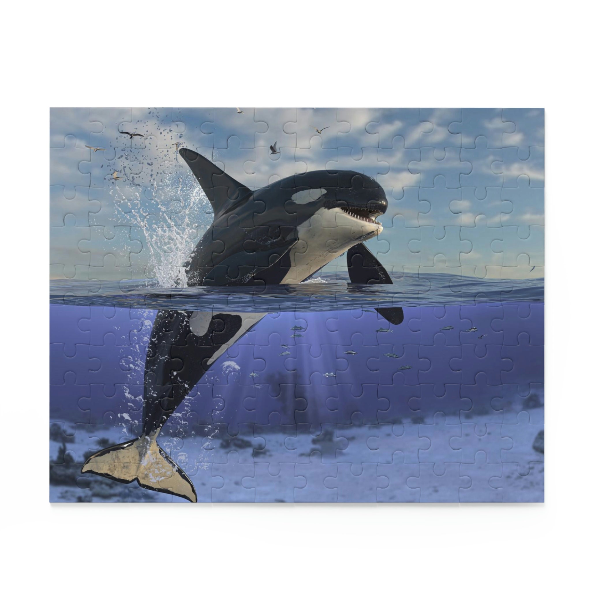 Orca killer Whale Puzzle Toy 120, 252, 500-piece - Etsy