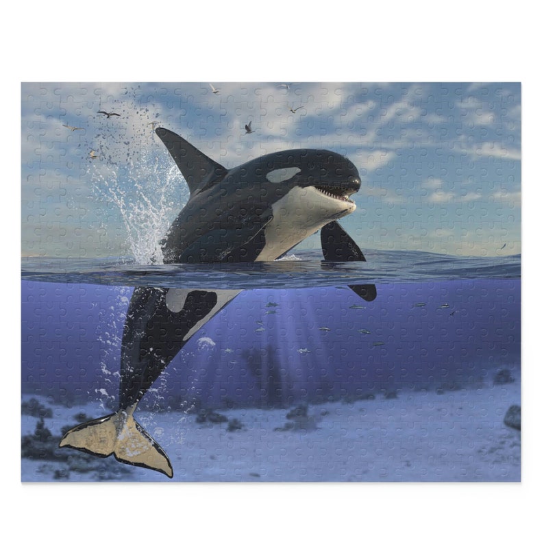 Orca killer Whale Puzzle Toy 120, 252, 500-piece - Etsy