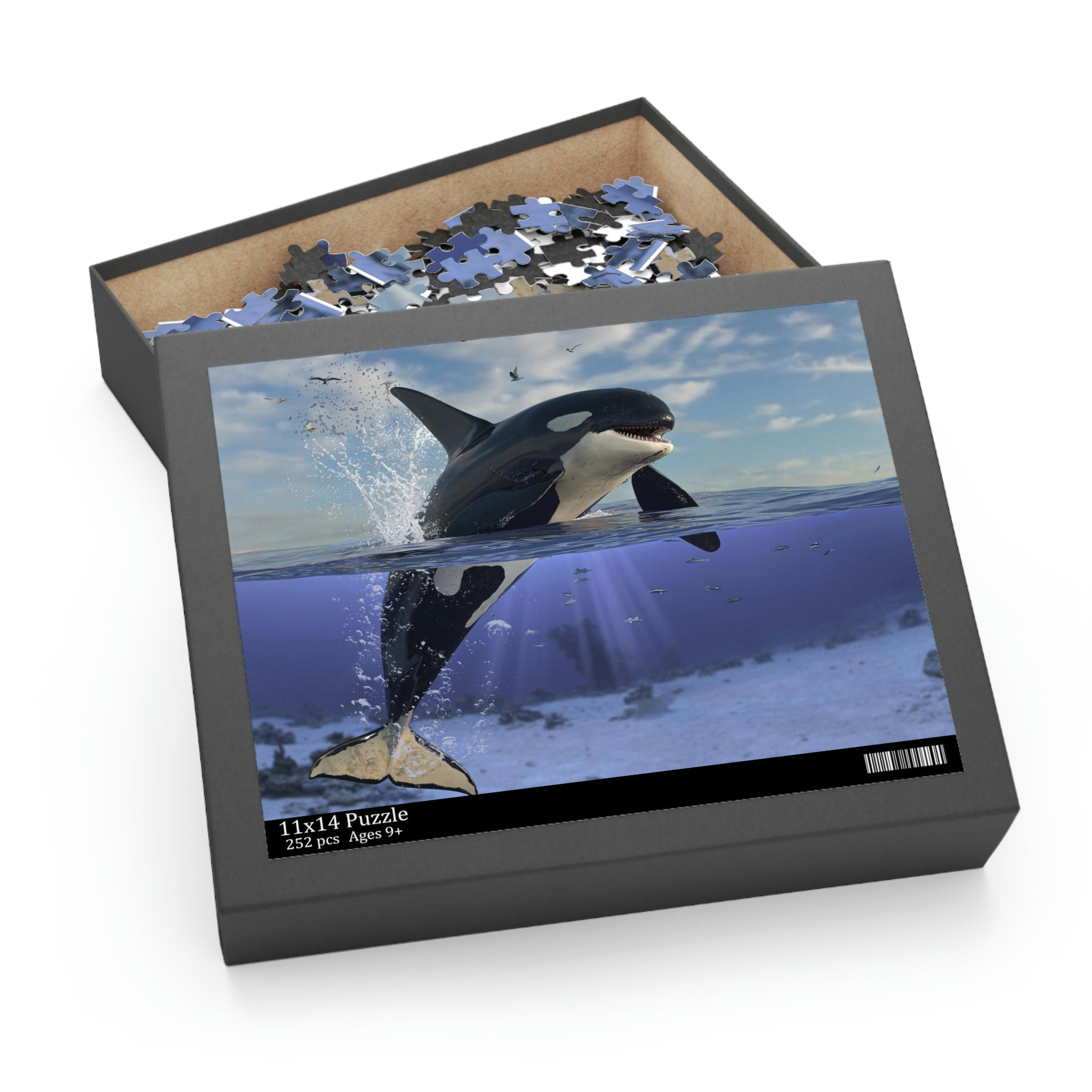 Orca killer Whale Puzzle Toy 120, 252, 500-piece - Etsy