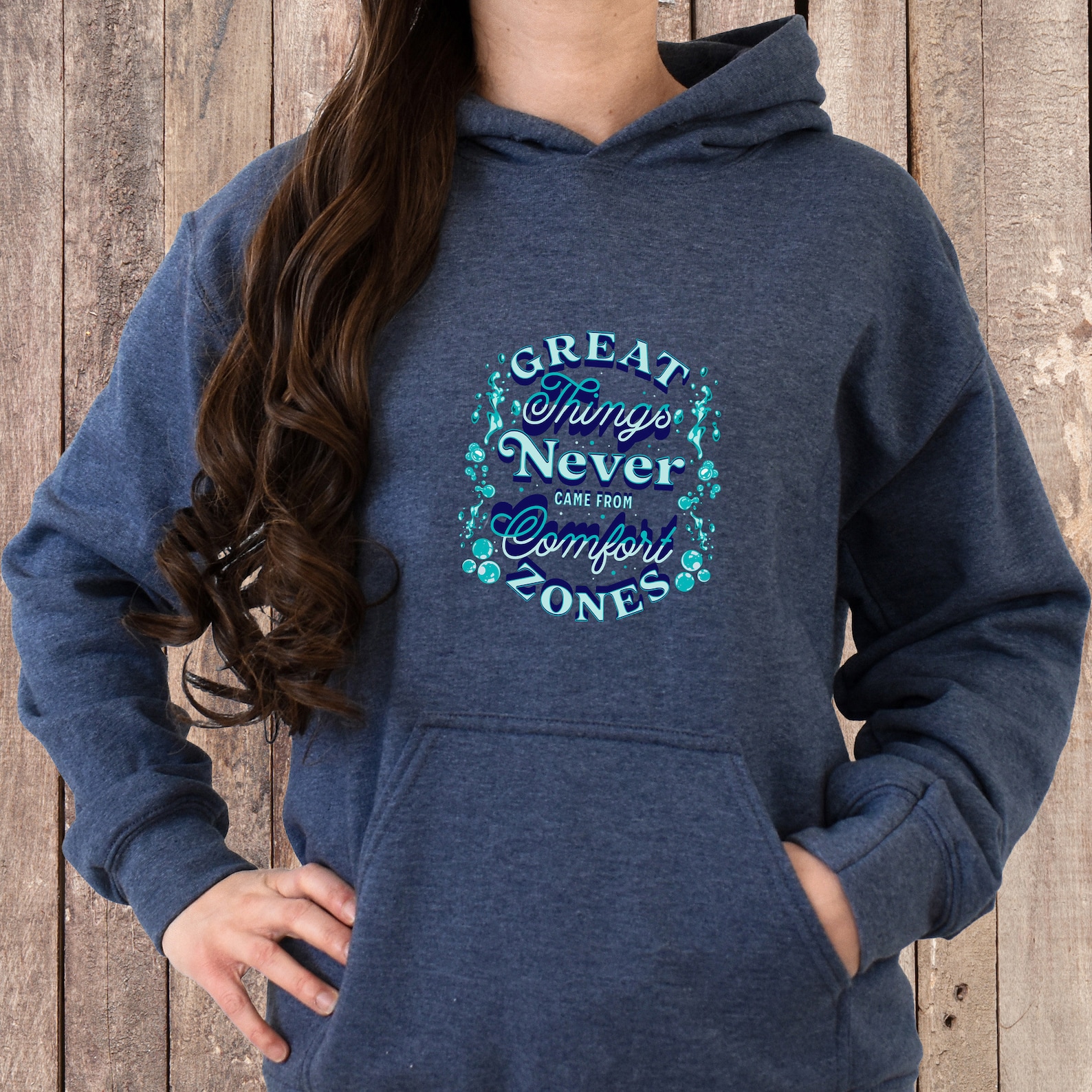 Swimmer Hoodie Inspiring Design Retro Winter Swim Sweater Warm Aquatics ...