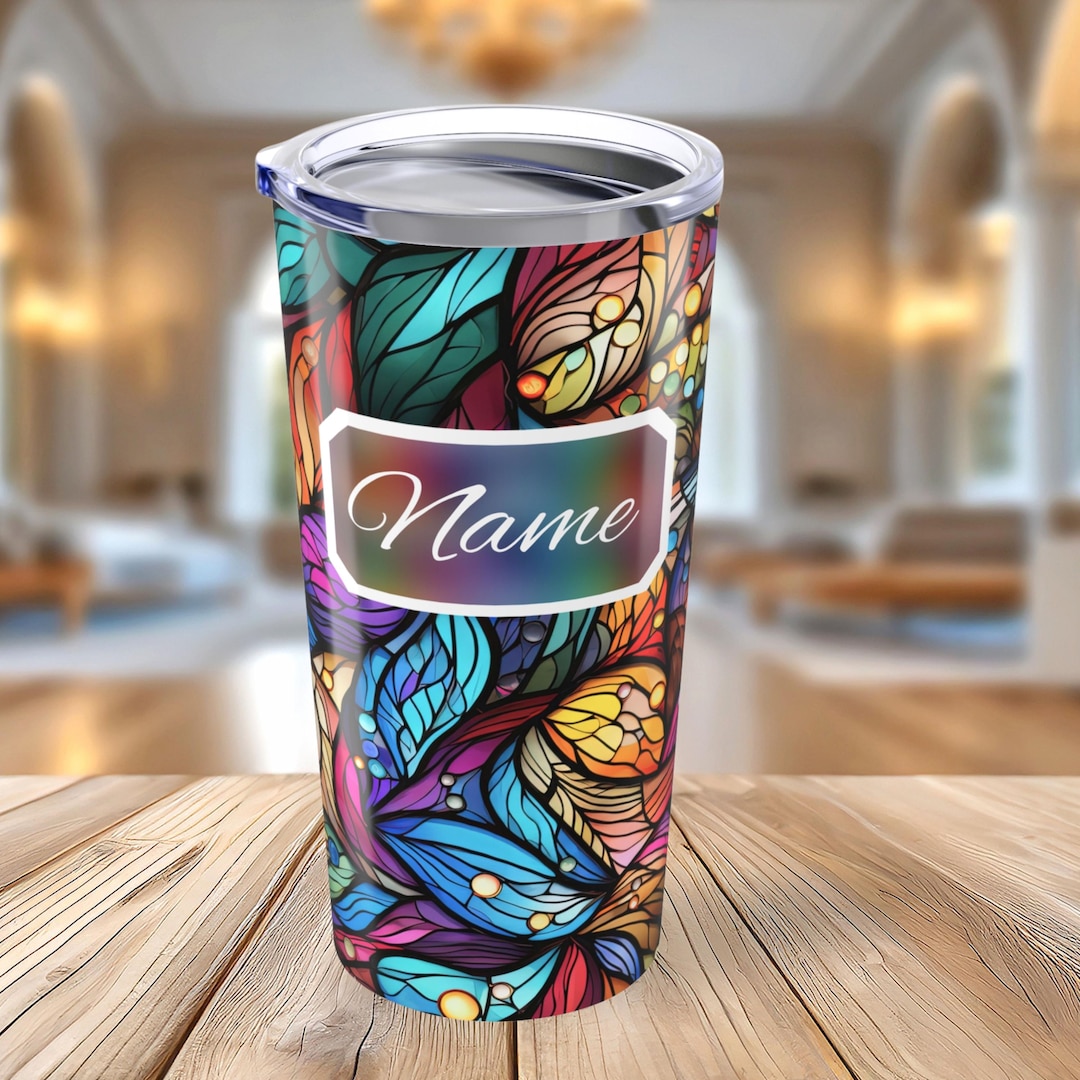 Custom Colorful Glass Design 20oz Tumbler Glamorous Travel Coffee ...