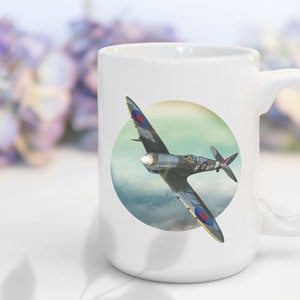 Spitfire Mug Nostalgic WWII Warbird Cup Pilot Mug Vintage English ...