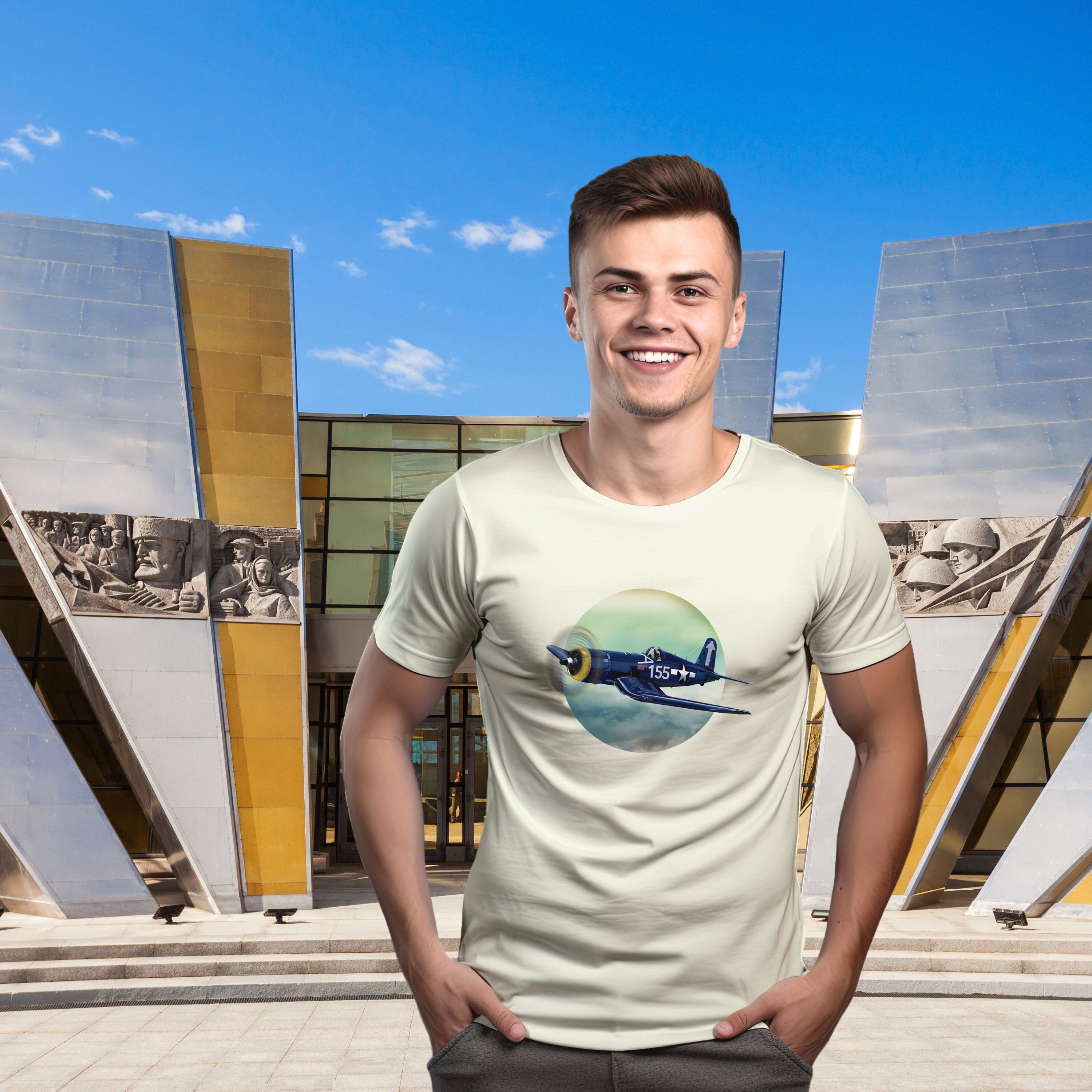Corsair Warbird T-shirt WWII Propeller Plane Shirt Combat Fighter T ...