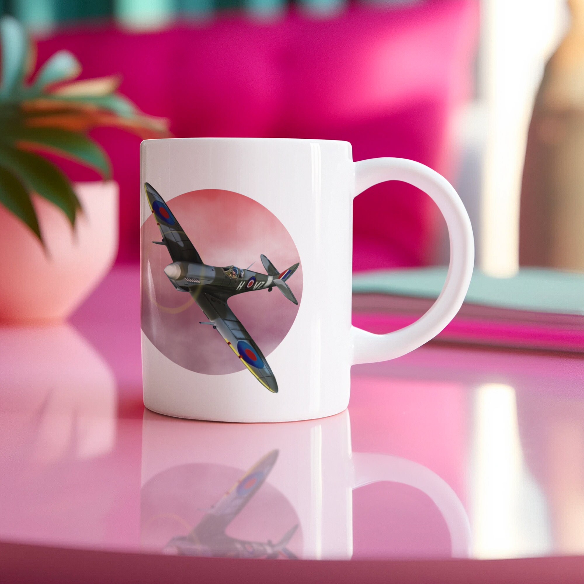 Spitfire Mug Nostalgic WWII Warbird Cup Pilot Mug Vintage - Etsy