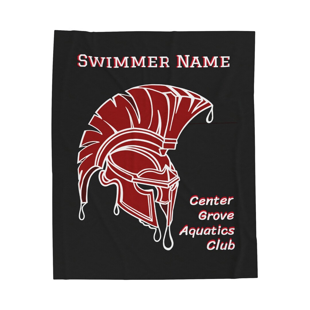 Trojan Warrior Center Grove Aquatics Velveteen Plush Blanket ...
