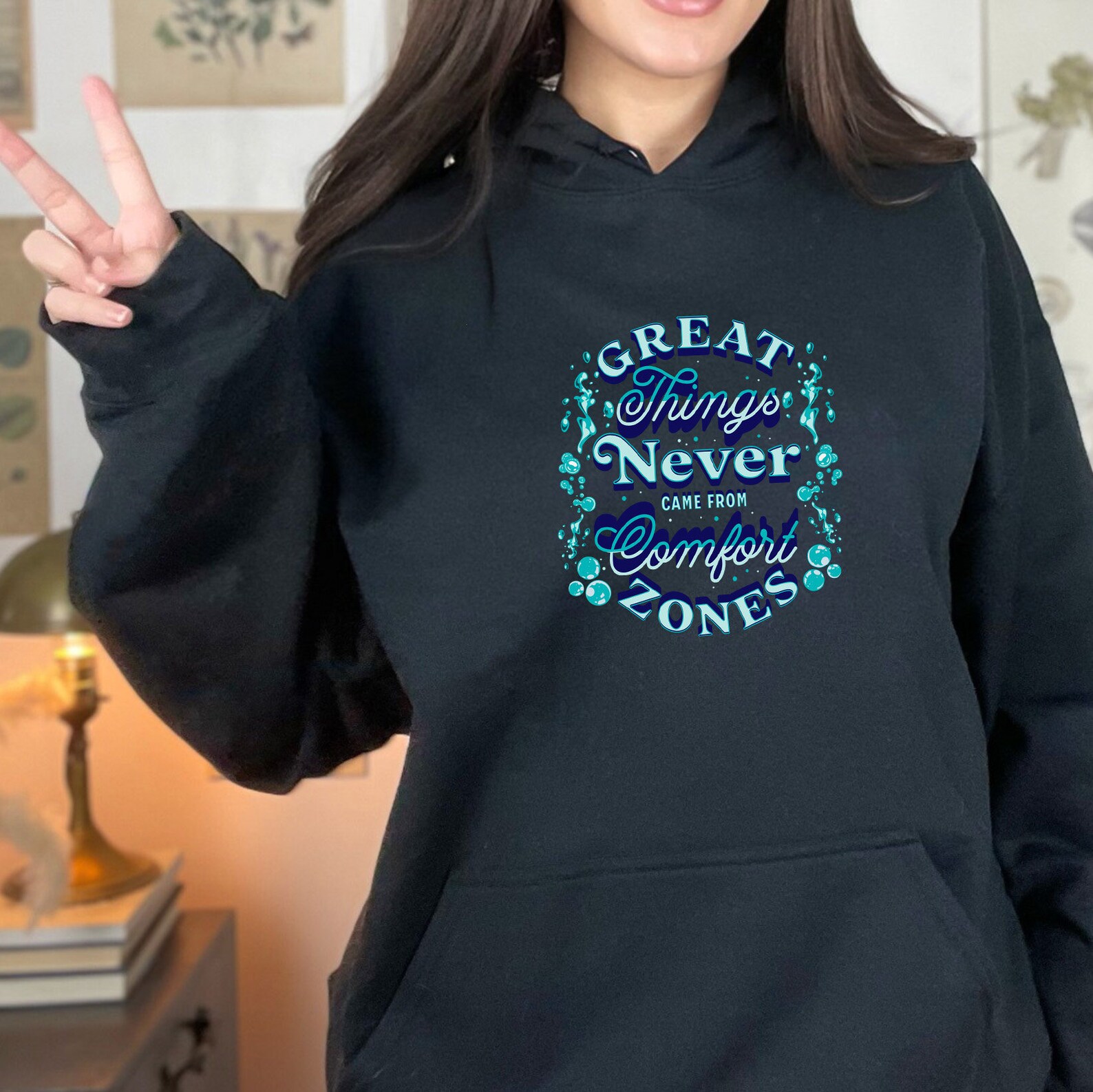 Swimmer Hoodie Inspiring Design Retro Winter Swim Sweater Warm Aquatics ...