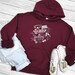 Swimmer Hoodie Rustic Design Swim Sweater Vintage Winter Warm Aquatics ...