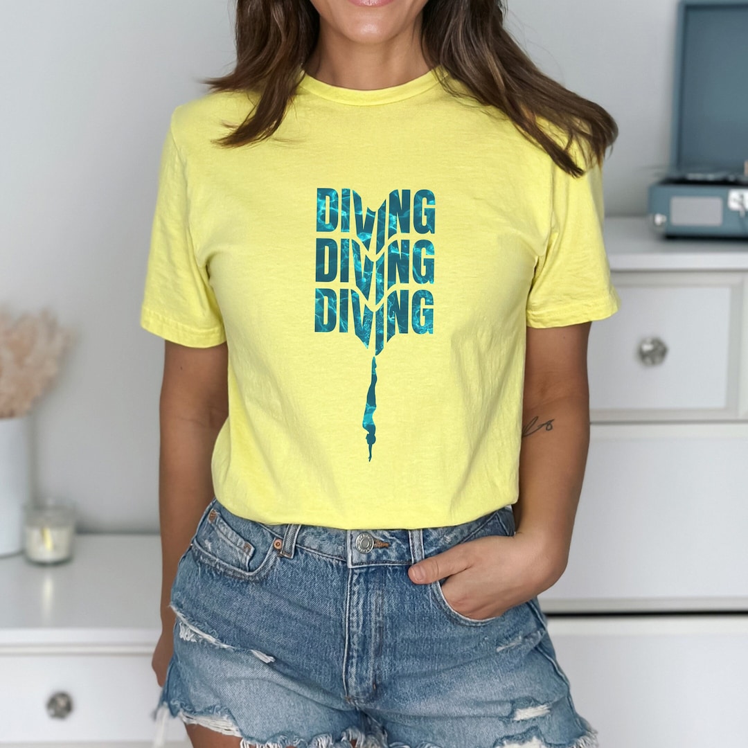 Diving Graphic T-shirt Diver Gifts Diving Team Shirt Diving Tee Biggest ...