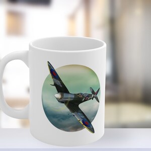 Spitfire Mug Nostalgic WWII Warbird Cup Pilot Mug Vintage English ...