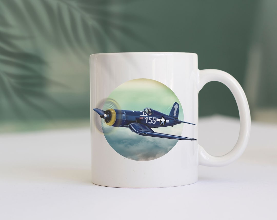 Historical WWII Airplane Mug War Bird Design Gift for Military Veteran ...