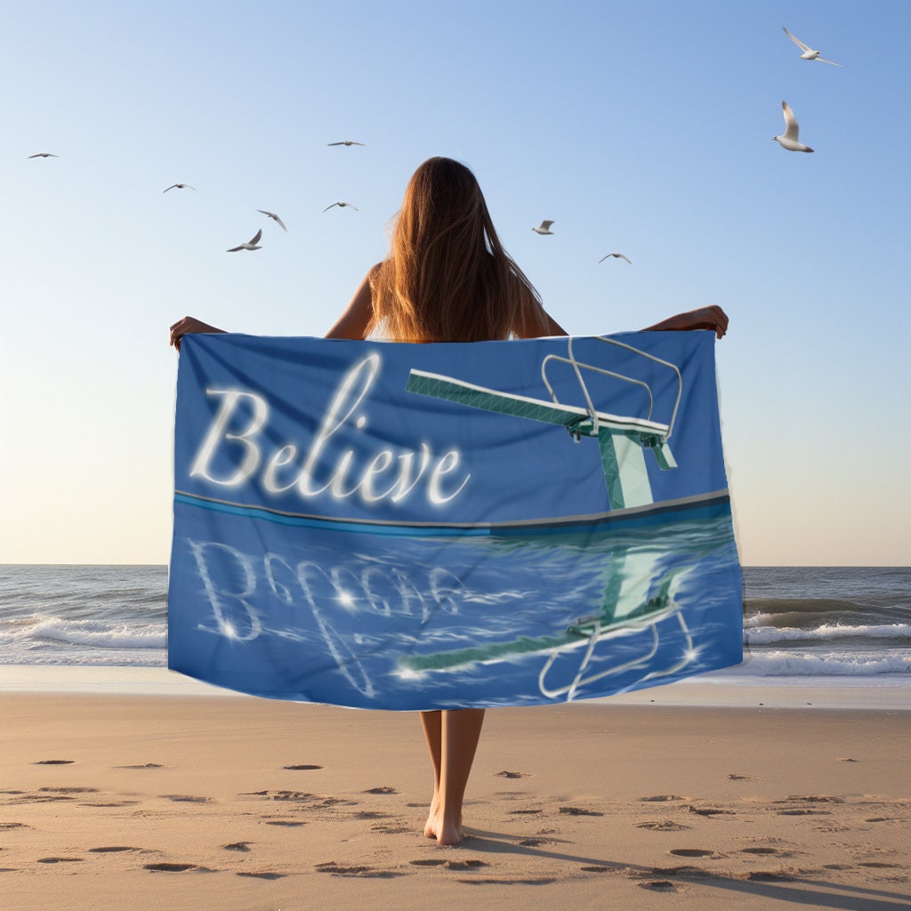 Diving Board Luxury Towel Diver Beach Towel Large Diving Towel ...