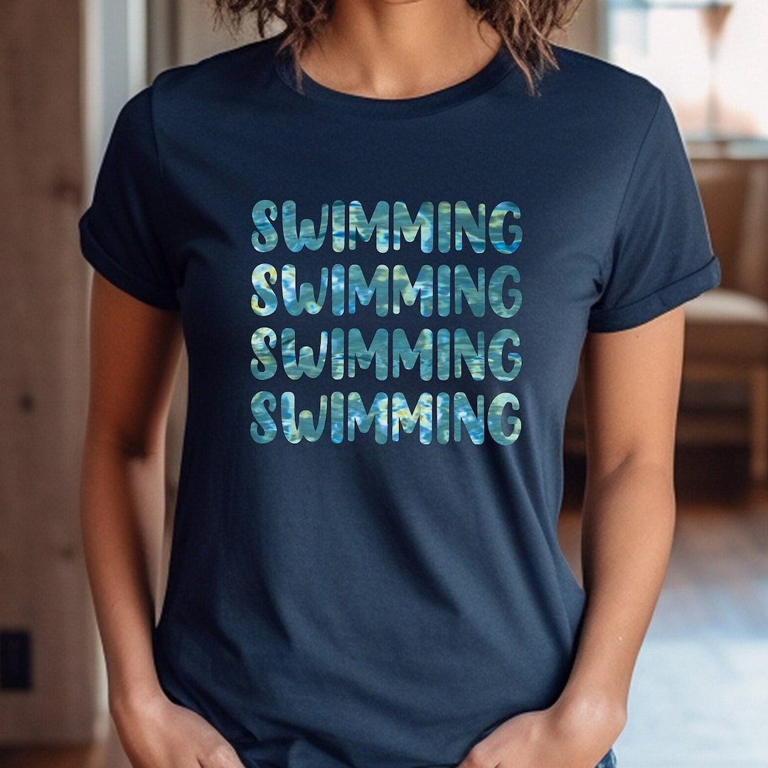 Swimming Retro Aquatic Life Soft T-shirt Gift for Swimmer Coach Swim ...