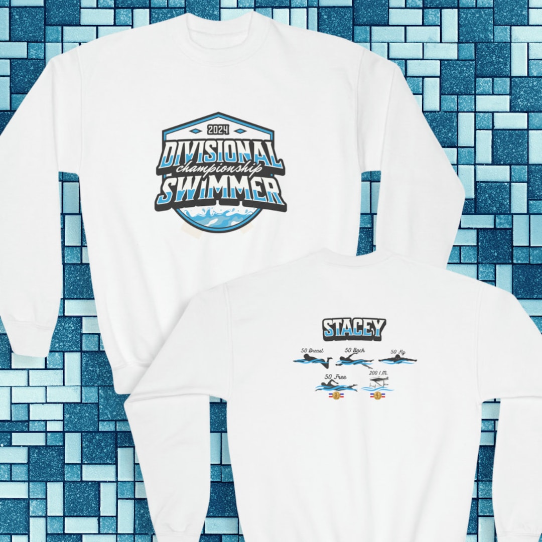 Youth Custom Divisional Championship Swimming Sweatshirt Gift for ...