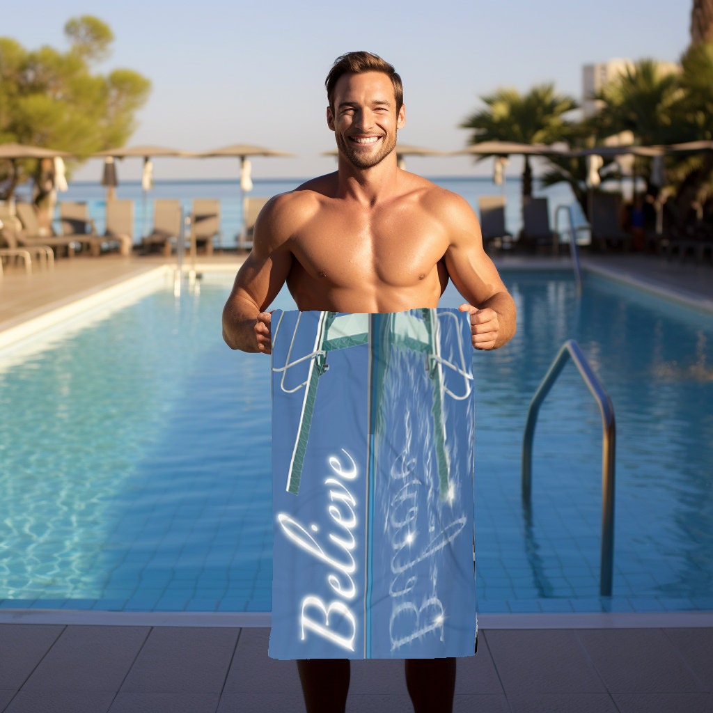 Diving Board Luxury Towel Diver Beach Towel Large Diving Towel ...