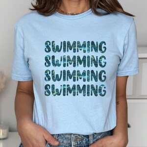 Swimming Retro Aquatic Life Soft T-shirt Gift for Swimmer Coach Swim ...