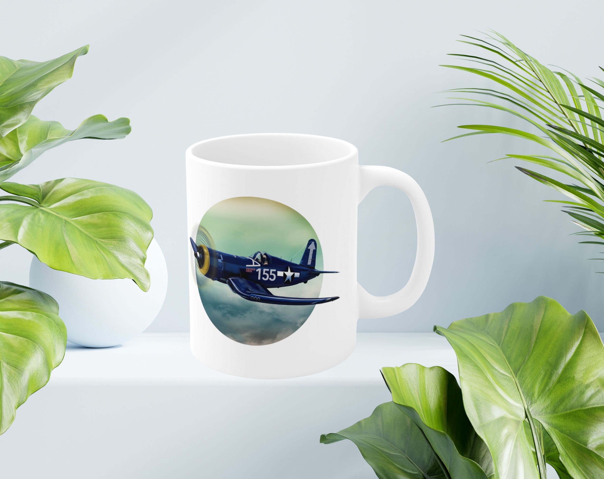 Historical WWII Airplane Mug War Bird Design Gift for Military Veteran ...