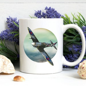 Spitfire Mug Nostalgic WWII Warbird Cup Pilot Mug Vintage English ...