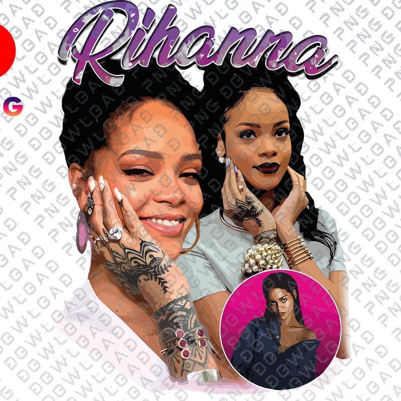 Rihanna Digital - Etsy