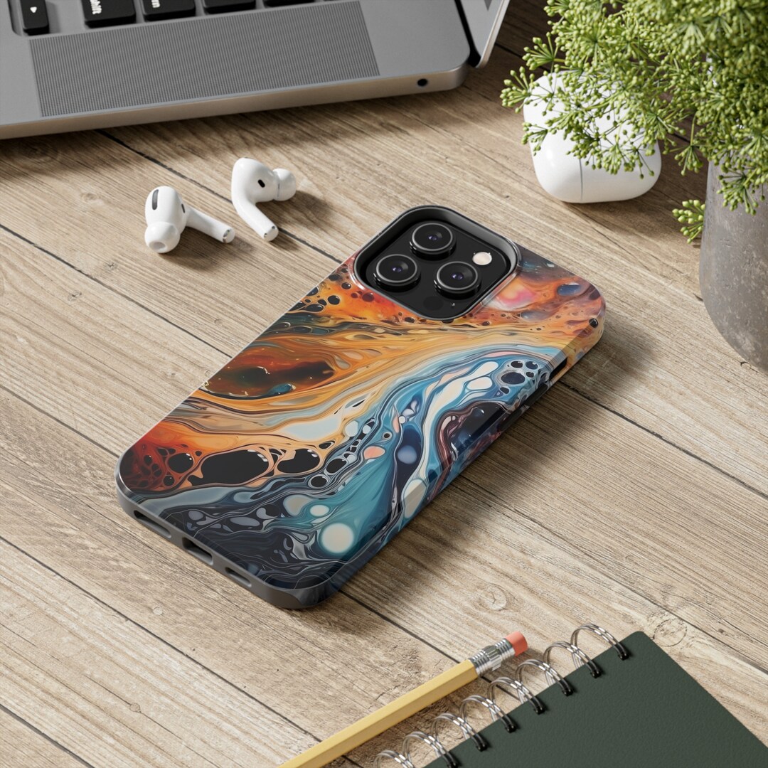 Mesmerizing Oil Spill Art iPhone Case: Stylish Cover for iPhone 14, 13 ...
