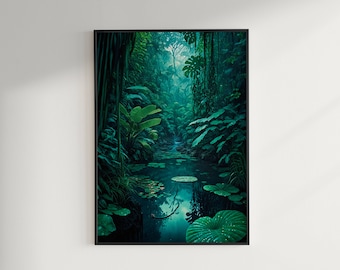 Jungle World / Wall Deco / Poster / Rain Forest / Digital / Download ...