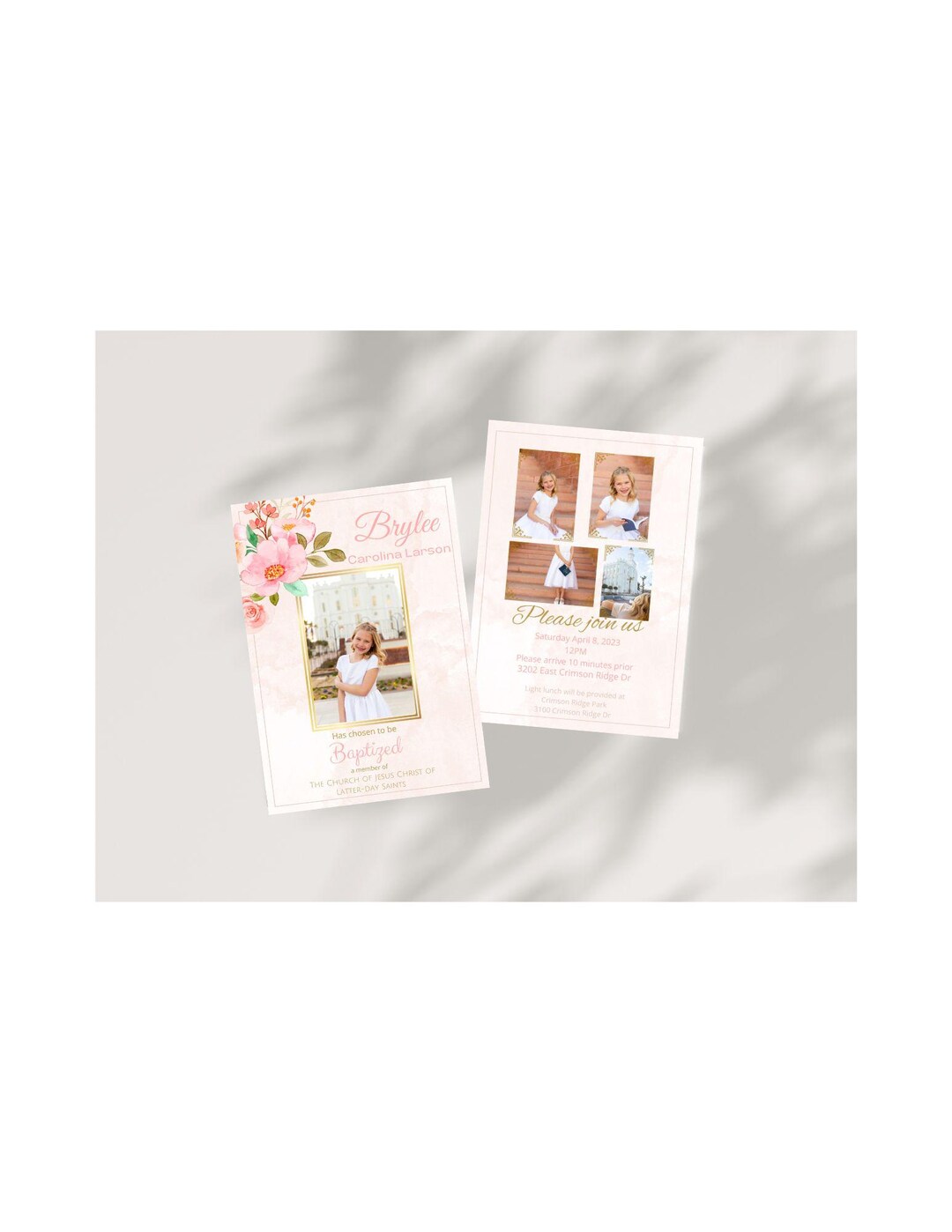 Baptism Invitation, Church of Jesus Christ of Latter-day Saints, Lds ...