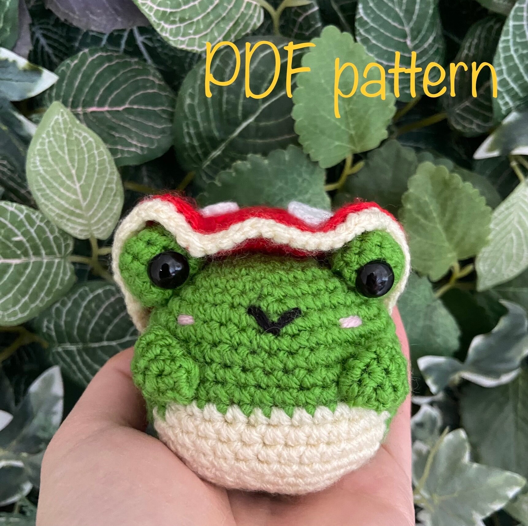 Frog Mushroom Crochet Amigurumi PATTERN - Etsy