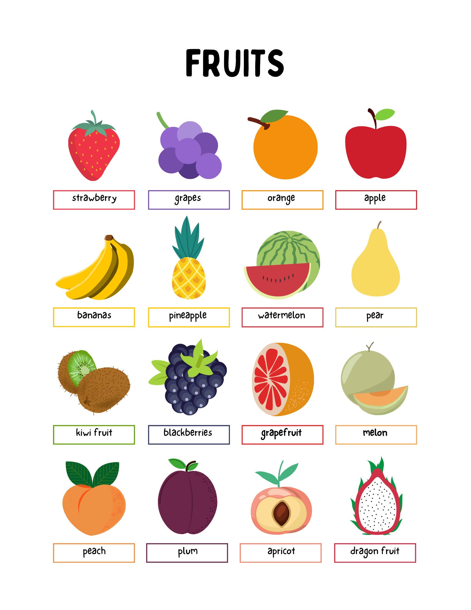 Educational Posters, Toddler Learning, Preschool, Color & Number ...