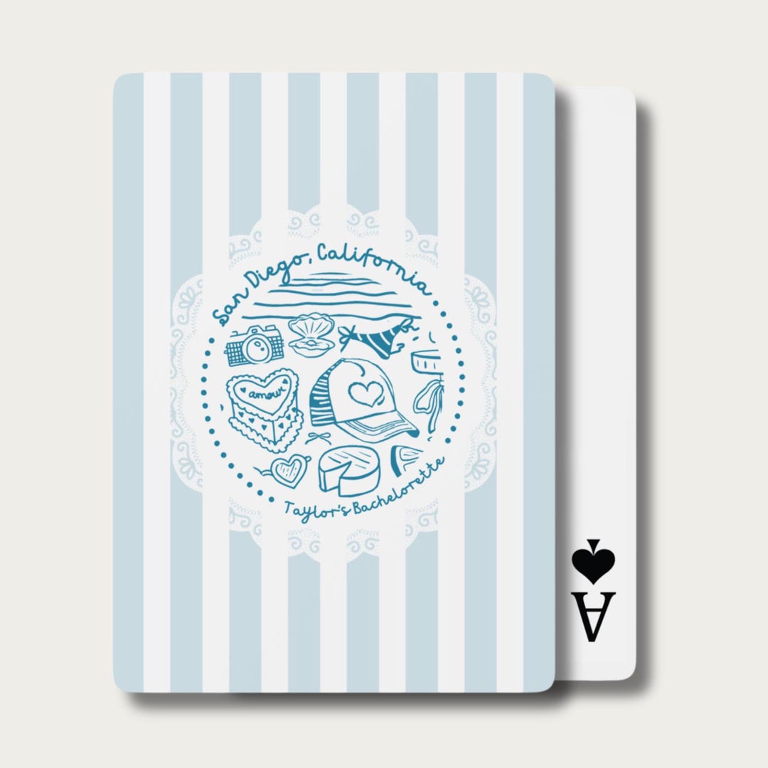Custom Playing Cards - Bachelorette Party Game - Last Toast on the ...