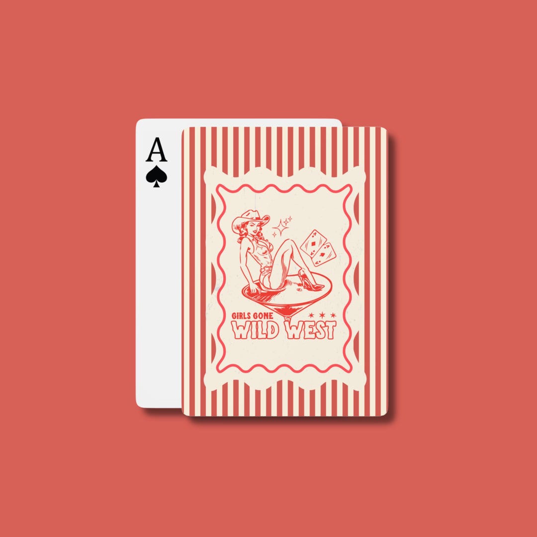 Custom Playing Cards - Bachelorette Party Game - Girls Gone Wild West ...