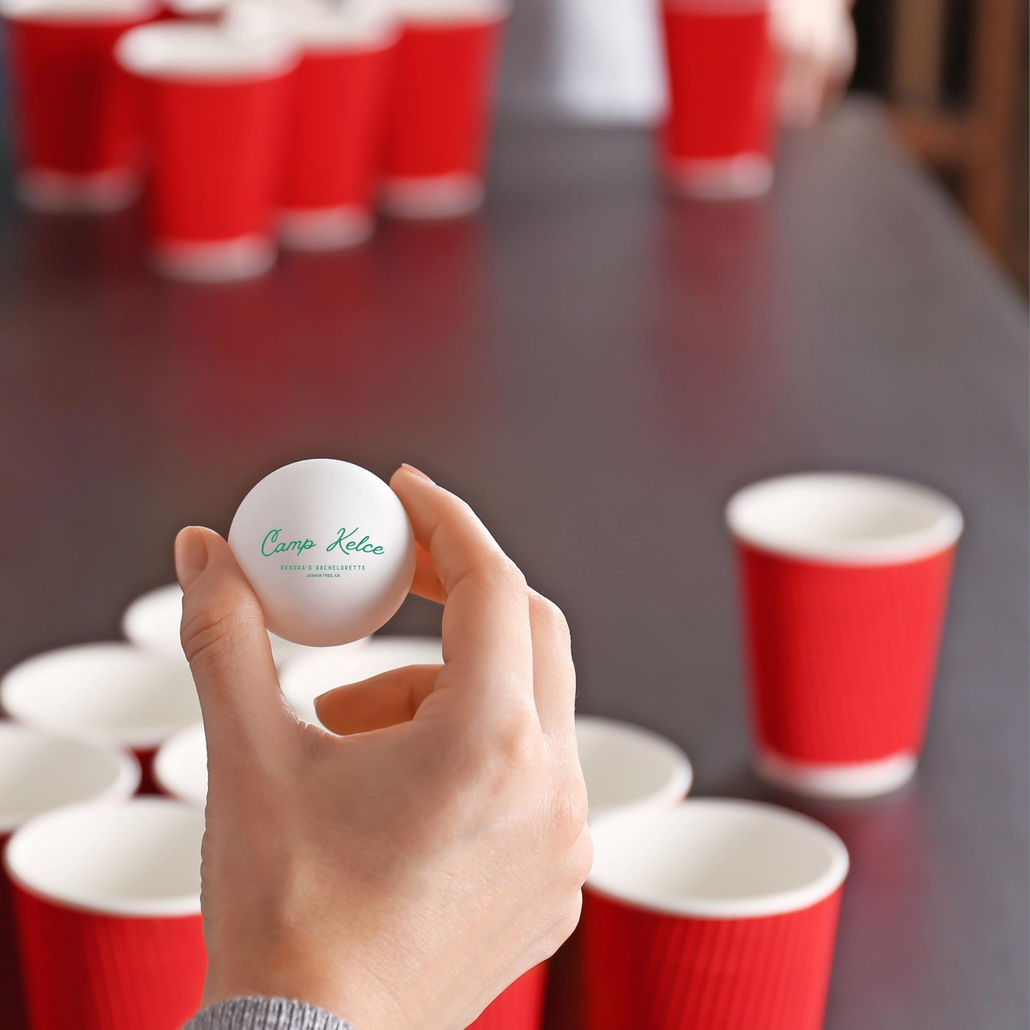 Custom Pong Ball Camp Bachelorette Party Game for Weddings ...