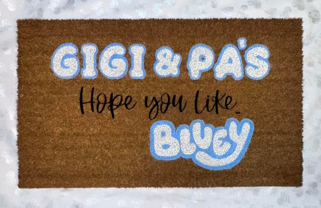 Bluey Doormat - Etsy
