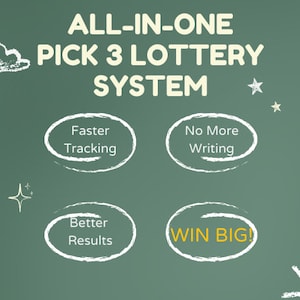 Lottery Pick 3 - Quick System - (EASY TO USE) Google Spreadsheet - Etsy