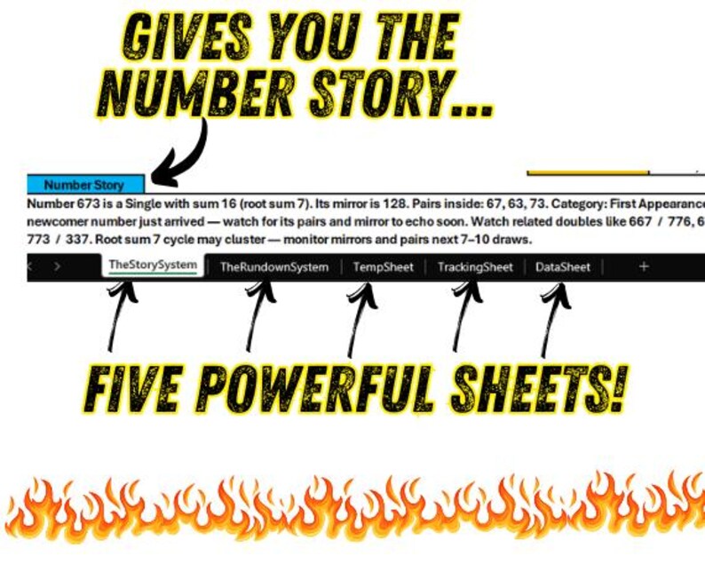 Pick 3 Lottery System: Automated Excel Spreadsheet With Rundown & Story ...