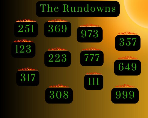 Pick 3 Lottery - Automated Rundown Creator - Excel Spreadsheet - Etsy