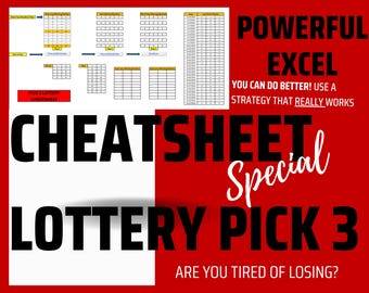 Pick 3 Lottery - Automated Rundown Creator - Excel Spreadsheet - Etsy